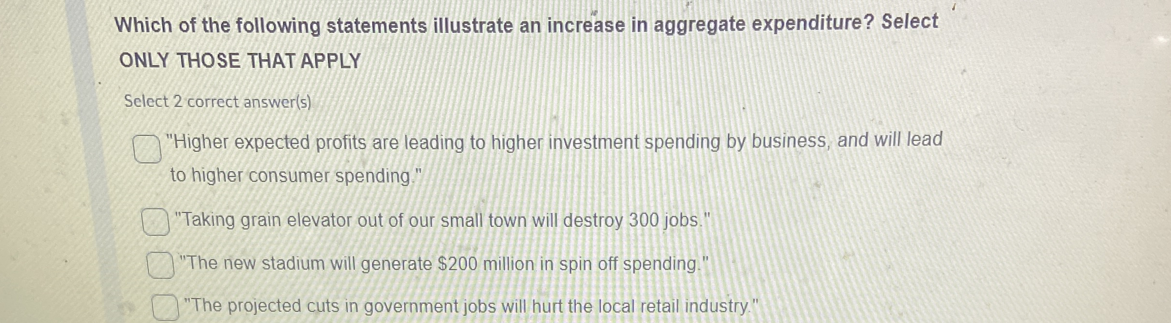 Solved Which of the following statements illustrate an | Chegg.com