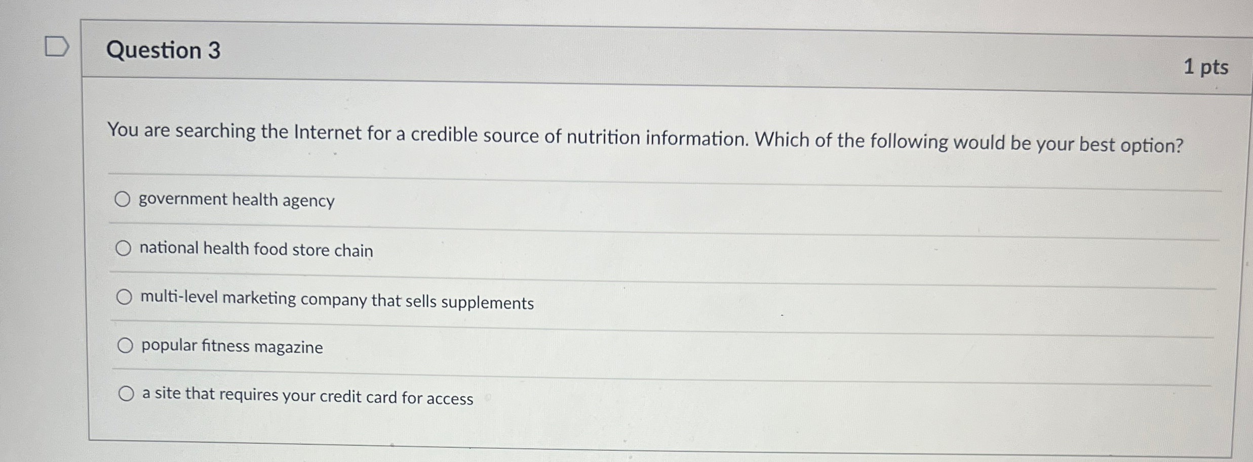 Solved Question 31 ﻿ptsYou are searching the Internet for a | Chegg.com