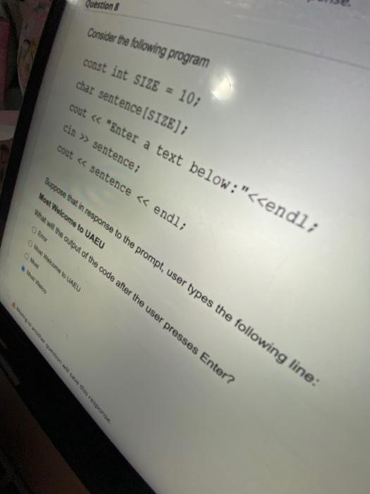 Solved Question Consider the following program const int | Chegg.com