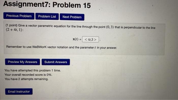 Solved Assignment7 Problem 15 Previous Problem Problem List 6707