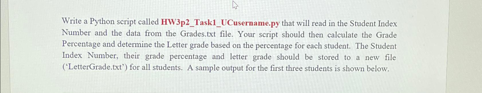 Solved Write a Python script called | Chegg.com
