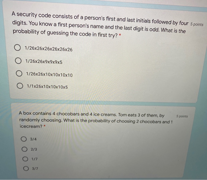 Solved A security code consists of a person's first and last | Chegg.com
