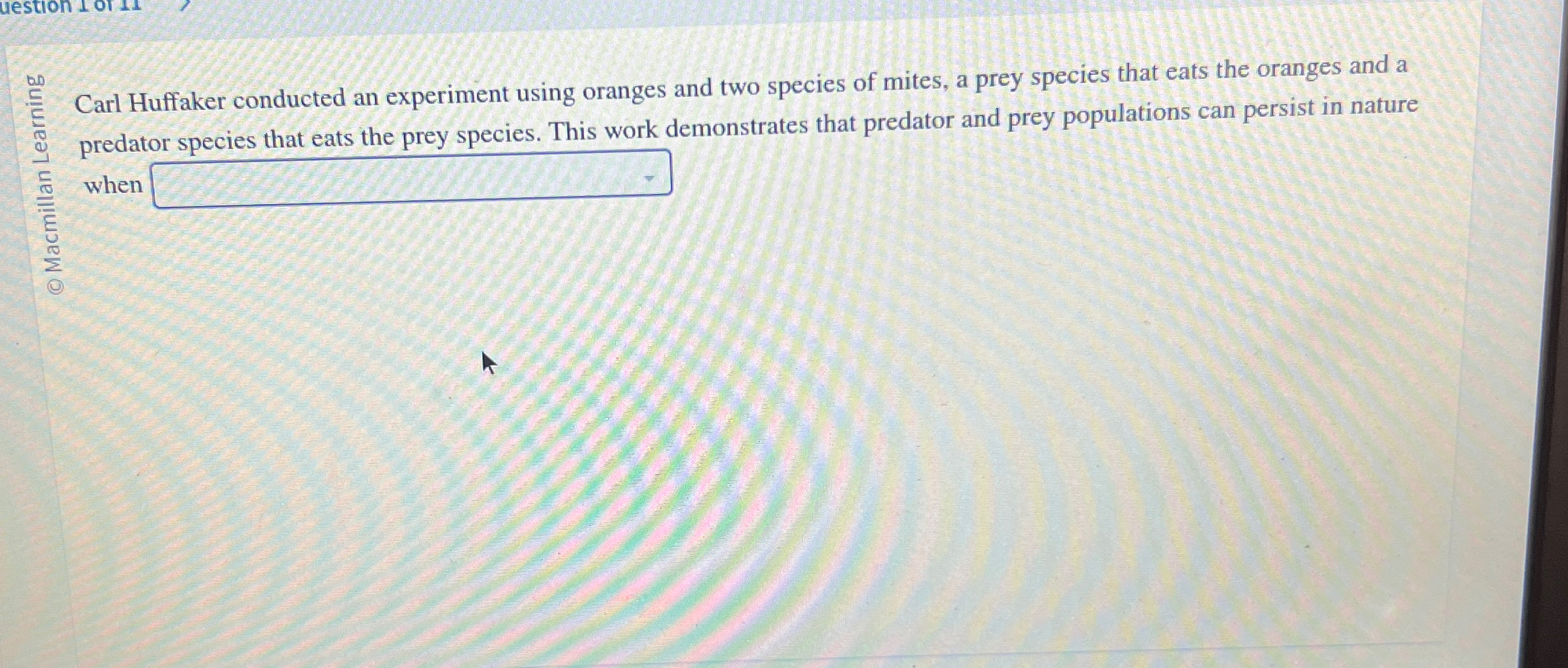 Solved Carl Huffaker conducted an experiment using oranges | Chegg.com