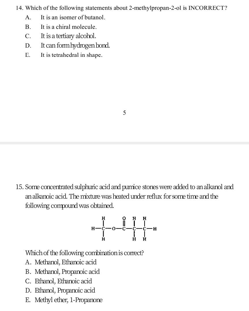 Solved 2. For which of the following species has a | Chegg.com