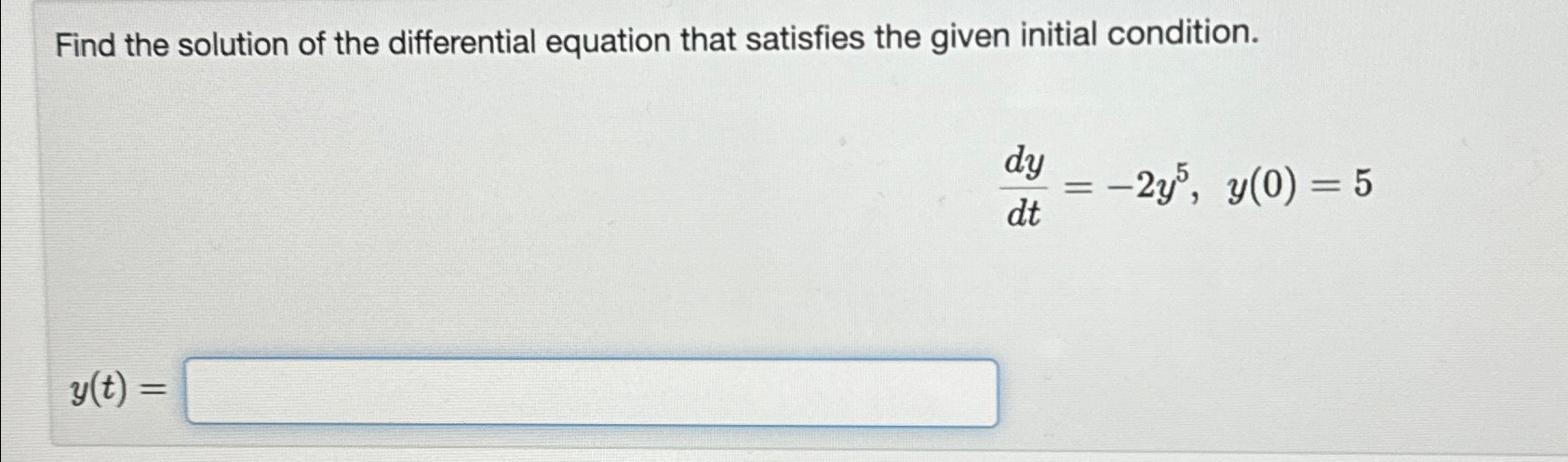 Solved Find the solution of the differential equation that | Chegg.com