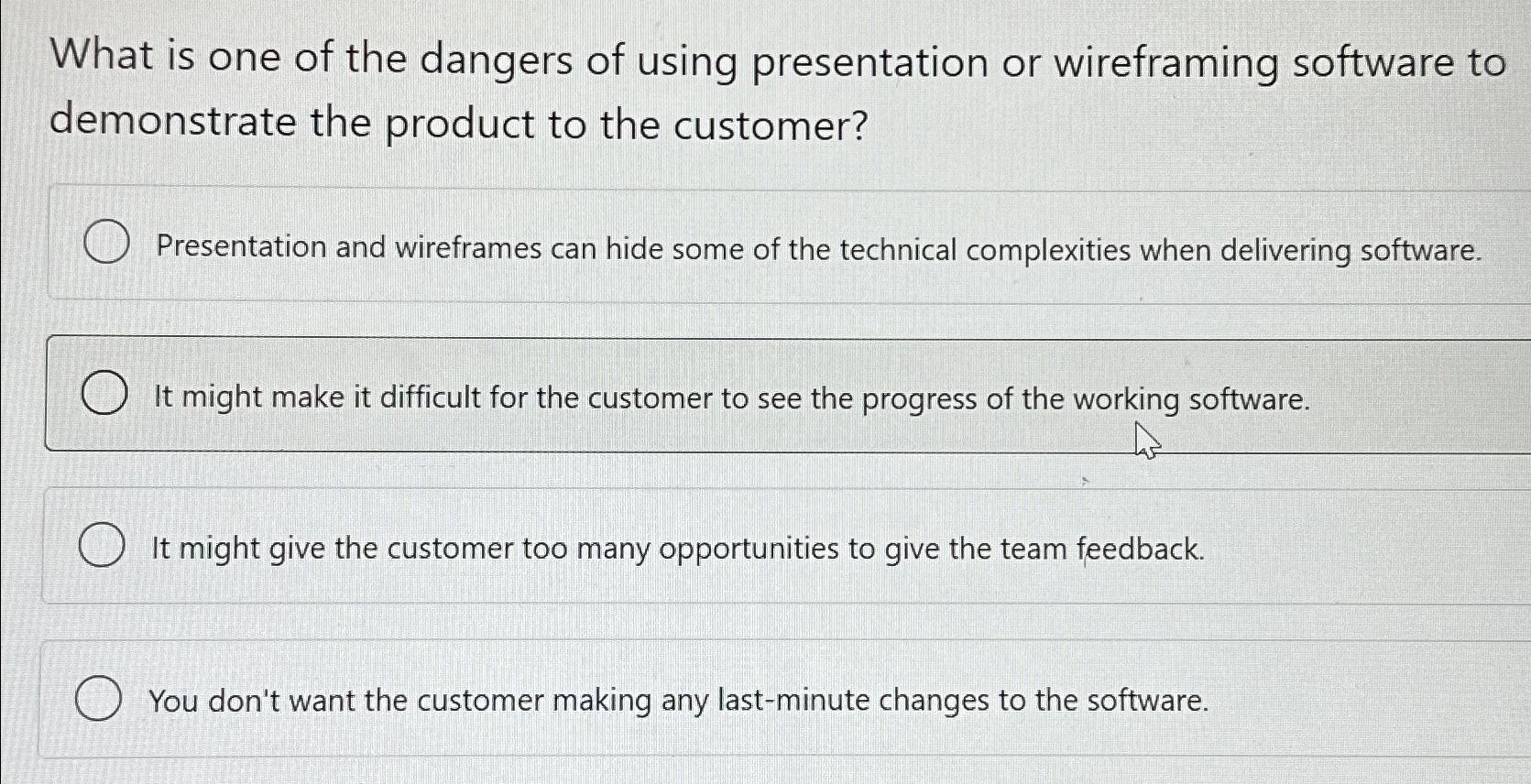 Solved What is one of the dangers of using presentation or | Chegg.com