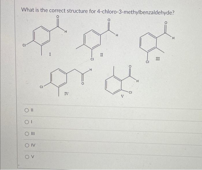 Solved What is the correct structure for | Chegg.com