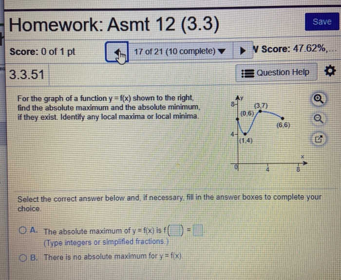 Solved Homework: Asmt 12 (3.3) th Save Score: 0 of 1 pt 19 | Chegg.com