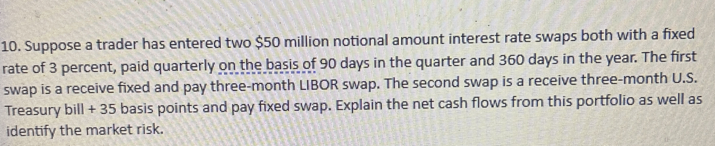 Solved Whats the answer to this problemSuppose a trader has | Chegg.com