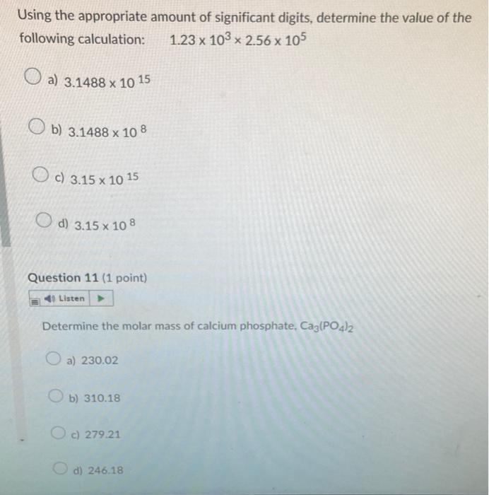 Solved Using the appropriate amount of significant digits, | Chegg.com