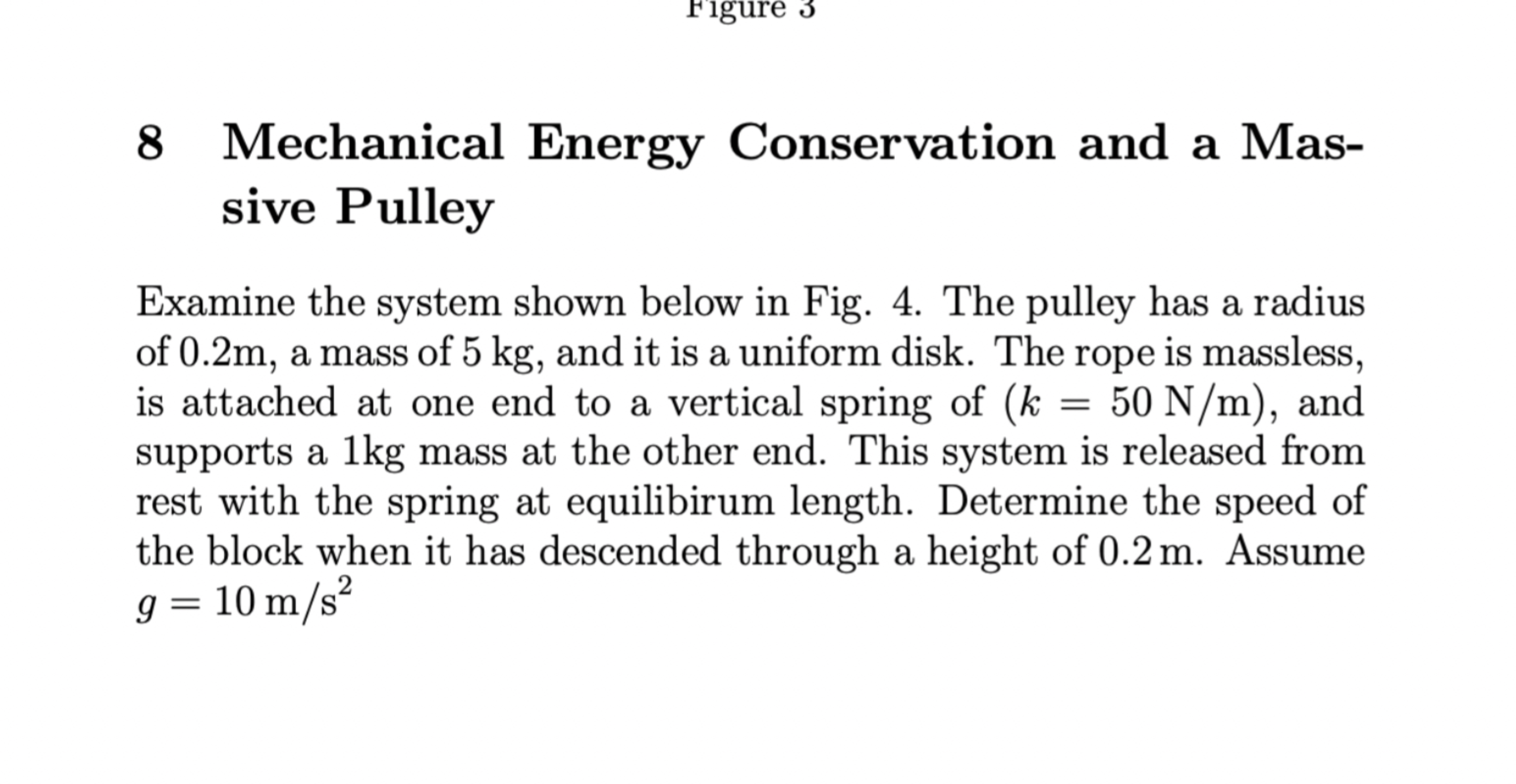 Solved Figure 48 ﻿Mechanical Energy Conservation and a | Chegg.com