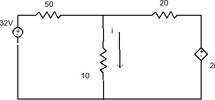 Solved find the value of i in the circuit. using any | Chegg.com