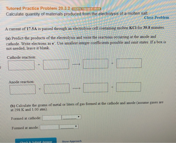 Solved Tutored Practice Problem 20.3.2 COUNTS TOWARDS GRADE | Chegg.com