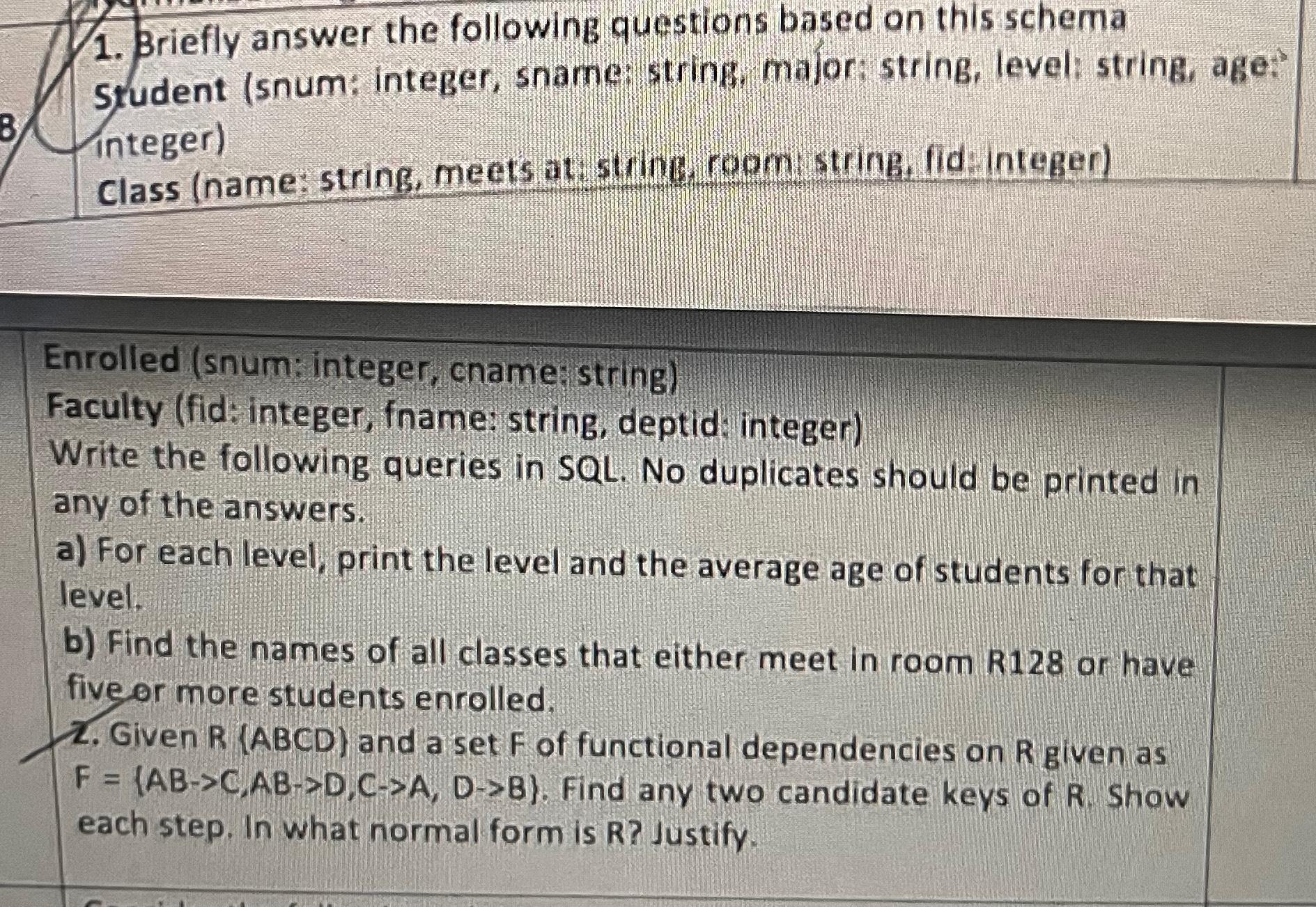 Solved Briefly answer the following questions based on this | Chegg.com