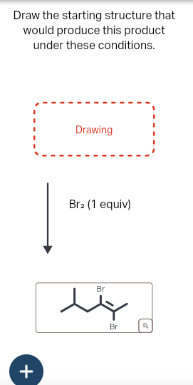 Solved Draw the starting structure that would produce this | Chegg.com