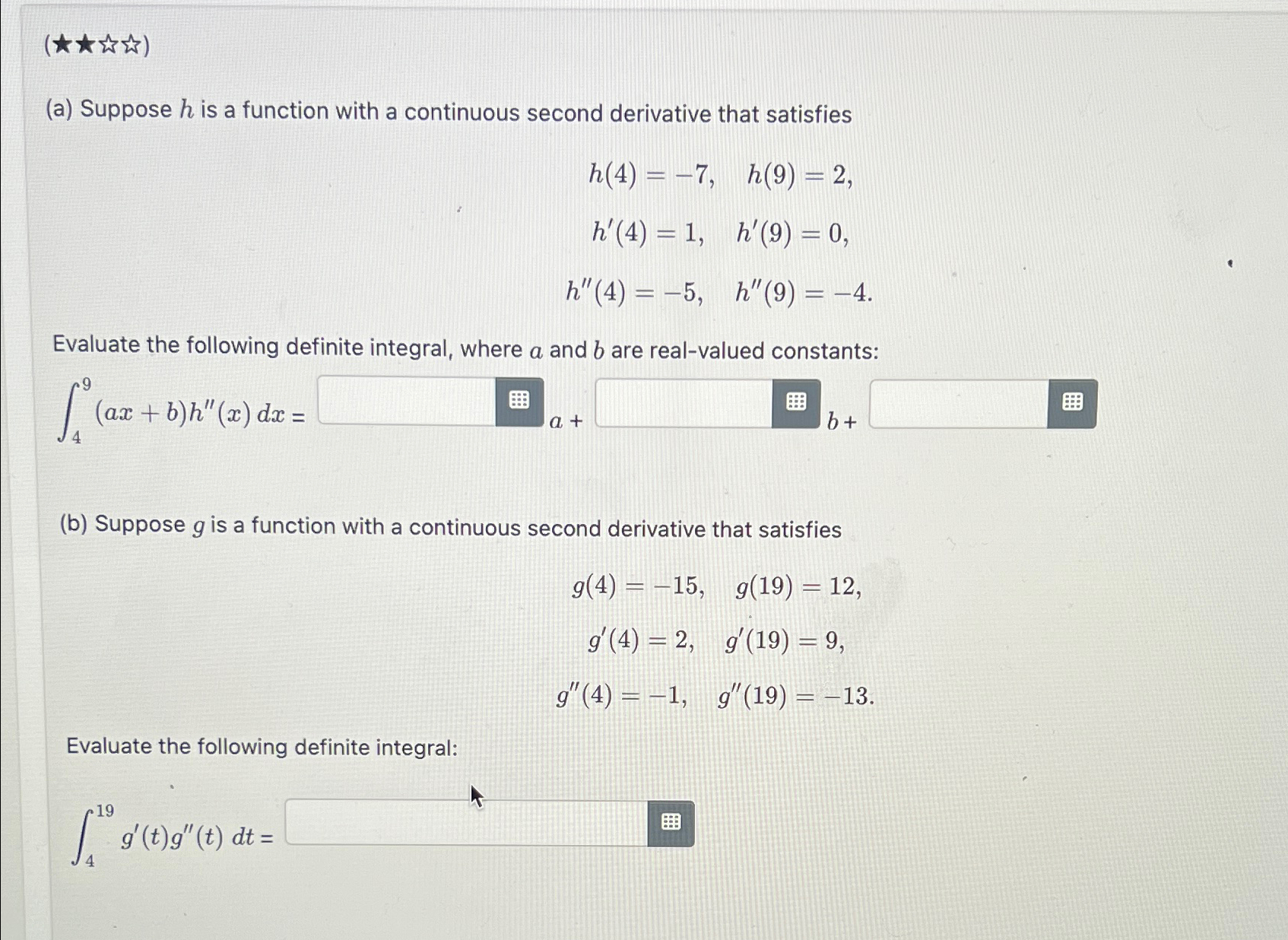 Solved Q.20 (a) ﻿Suppose h ﻿is a function with a continuous | Chegg.com