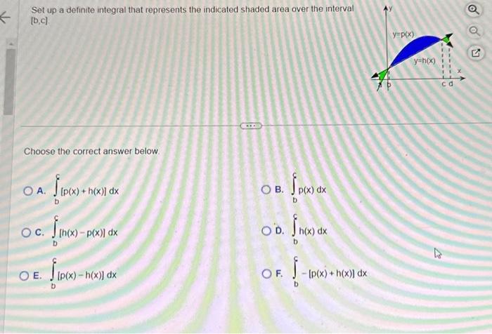 Solved Set up a definite integral that represents the | Chegg.com