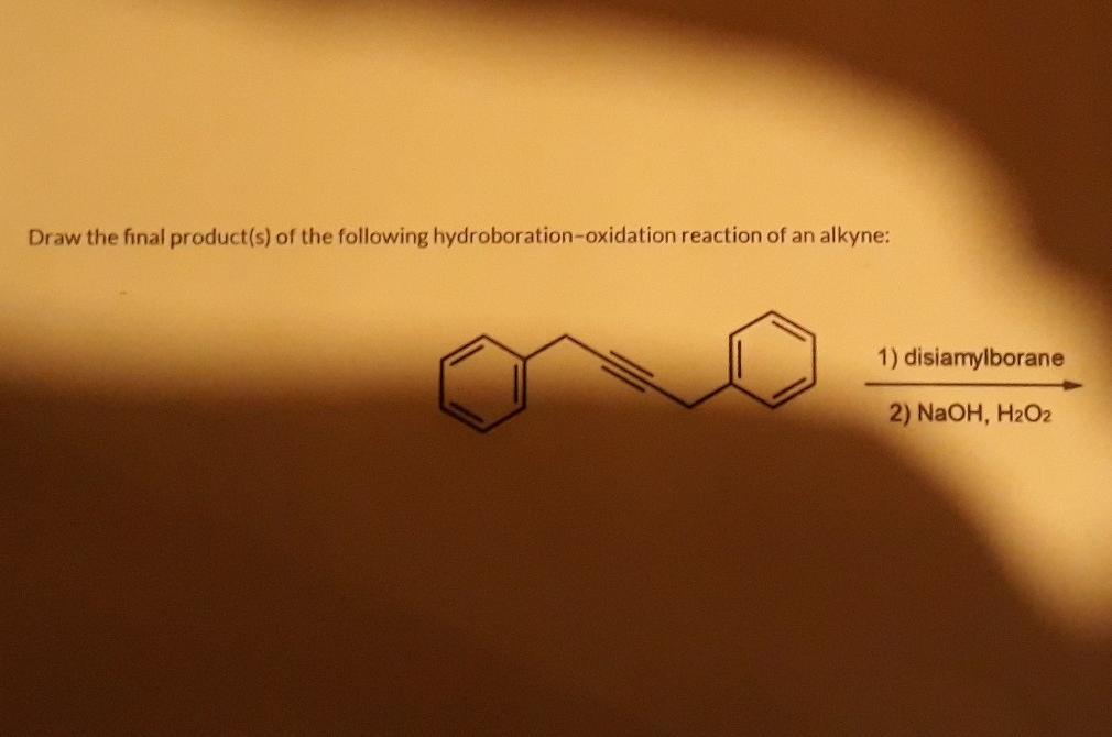 Solved Draw The Final Product S Of The Following