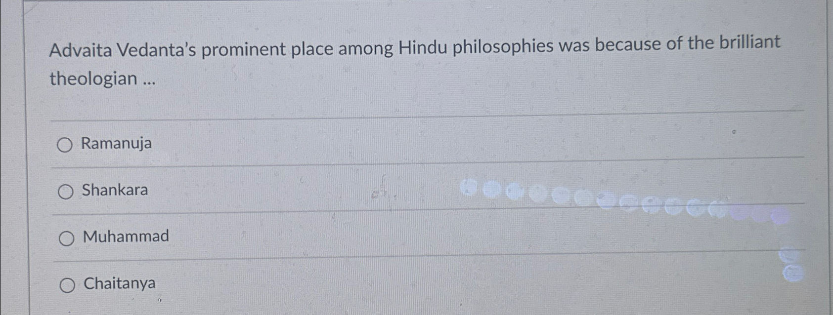 Solved Advaita Vedanta's prominent place among Hindu | Chegg.com
