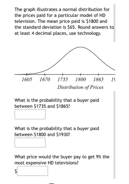 Solved The graph illustrates a normal distribution for the | Chegg.com