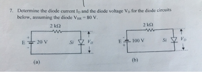 Solved 7. Determine the diode current Ip and the diode | Chegg.com Solved 7. Determine the diode current Ip and the diode | Chegg.com