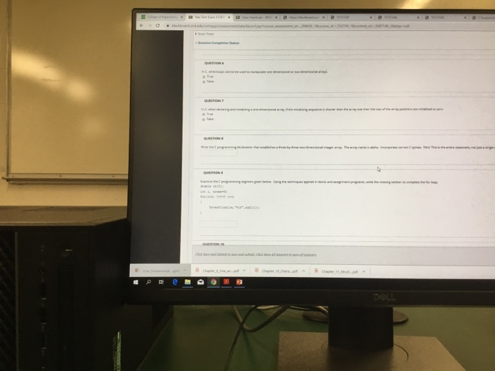 Solved QUESTION 10 Examine the following programming | Chegg.com