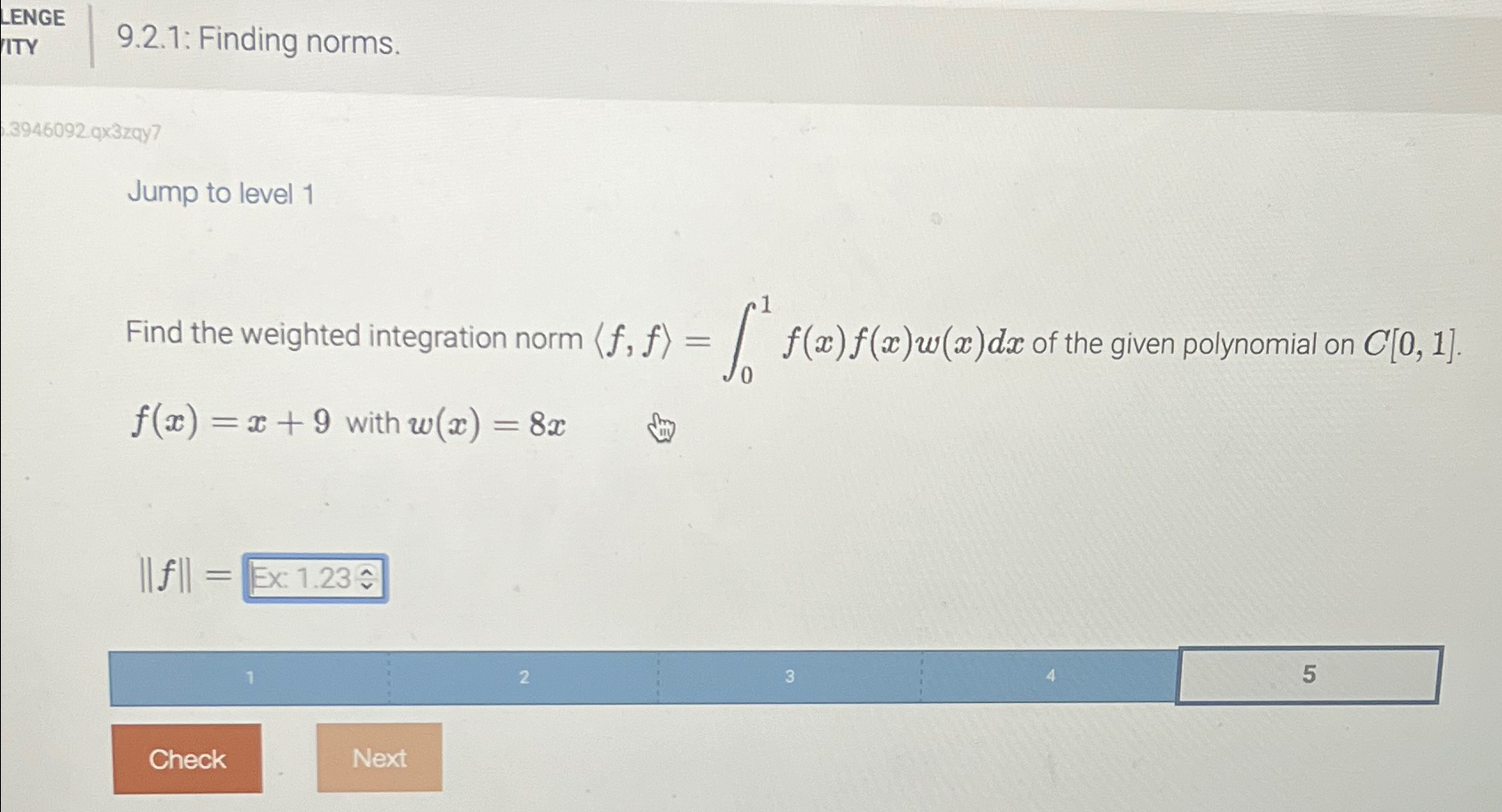 Solved LENGE9.2.1: Finding norms.3946092 ﻿qx3zay?Jump to | Chegg.com