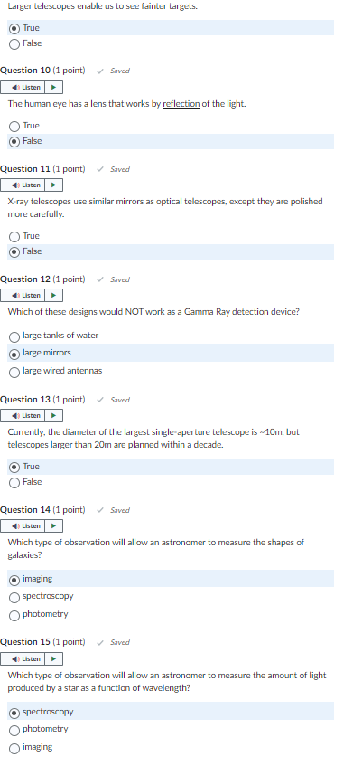 Solved Larger telescopes enable us to see fainter | Chegg.com