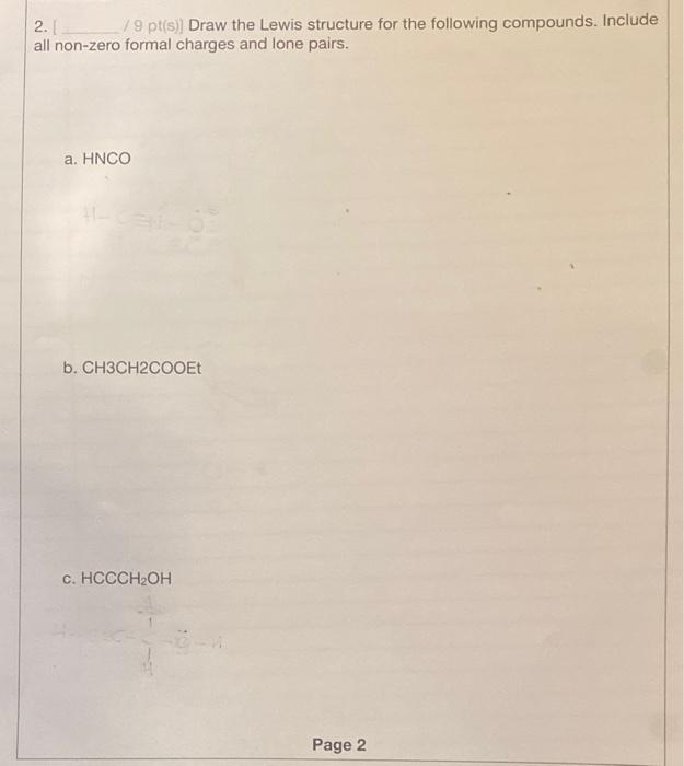 Solved 6. / 10 pt(s) Observe the following compound and draw | Chegg.com