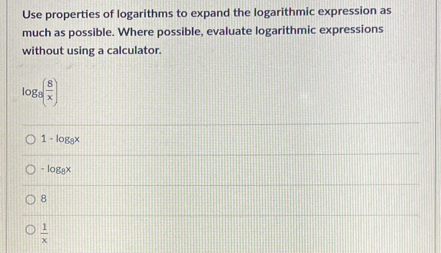 Solved Use properties of logarithms to expand the | Chegg.com