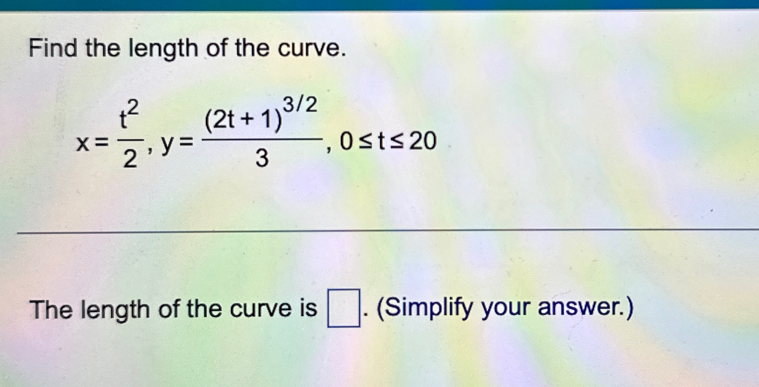 Solved Find the length of the | Chegg.com