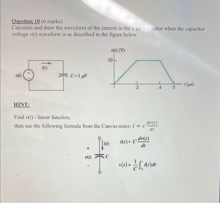 [Solved]: can you solve this Question 10 (6 marks) Calculat