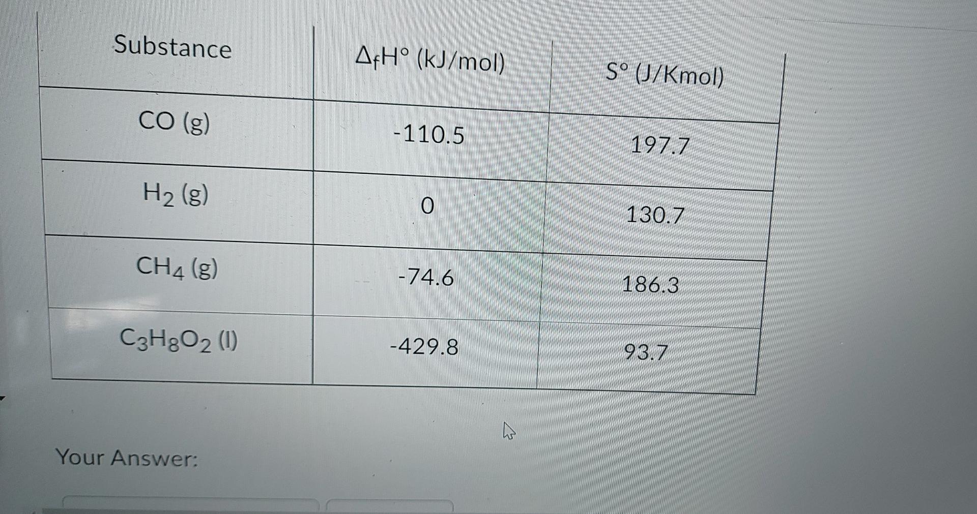 Solved Propylene glycol (C3H2O2) is an important compound | Chegg.com