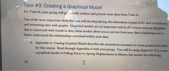 Solved Task #3: Creating a Graphical Model For Task #3, your | Chegg.com