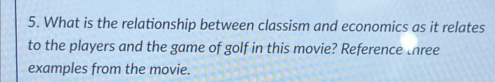 Solved What is the relationship between classism and | Chegg.com