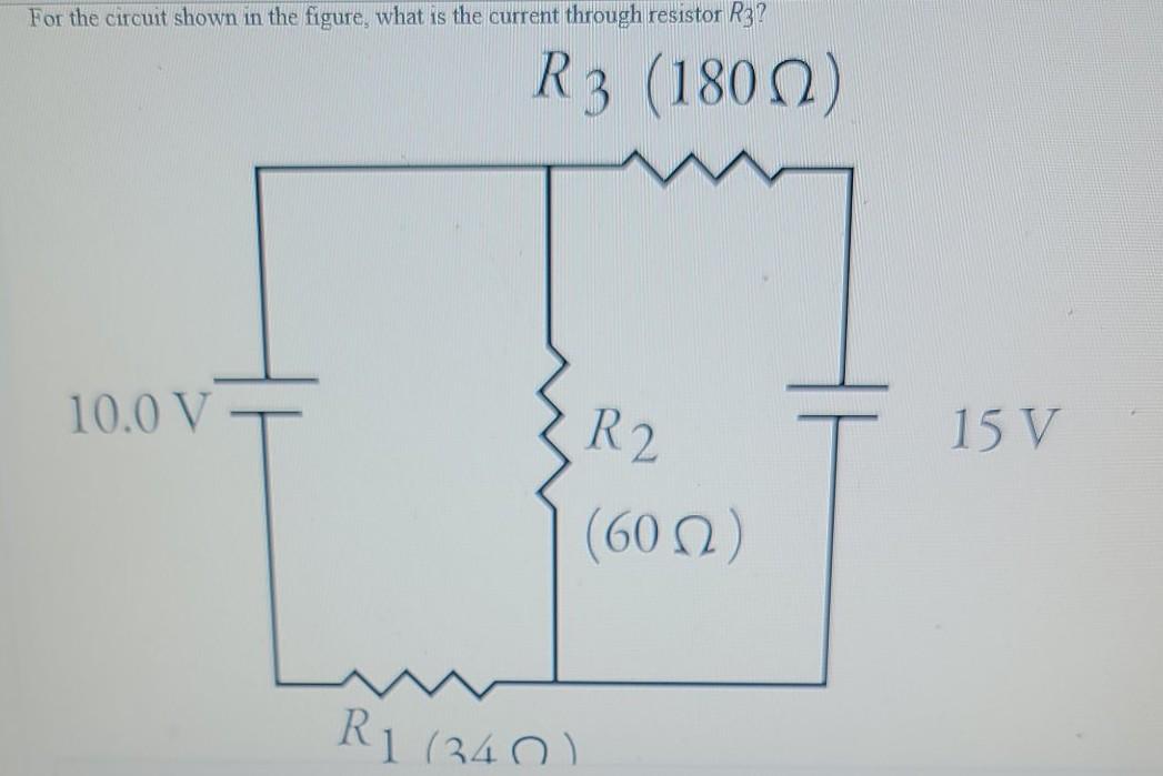 Solved For the circuit shown in the figure, what is the | Chegg.com