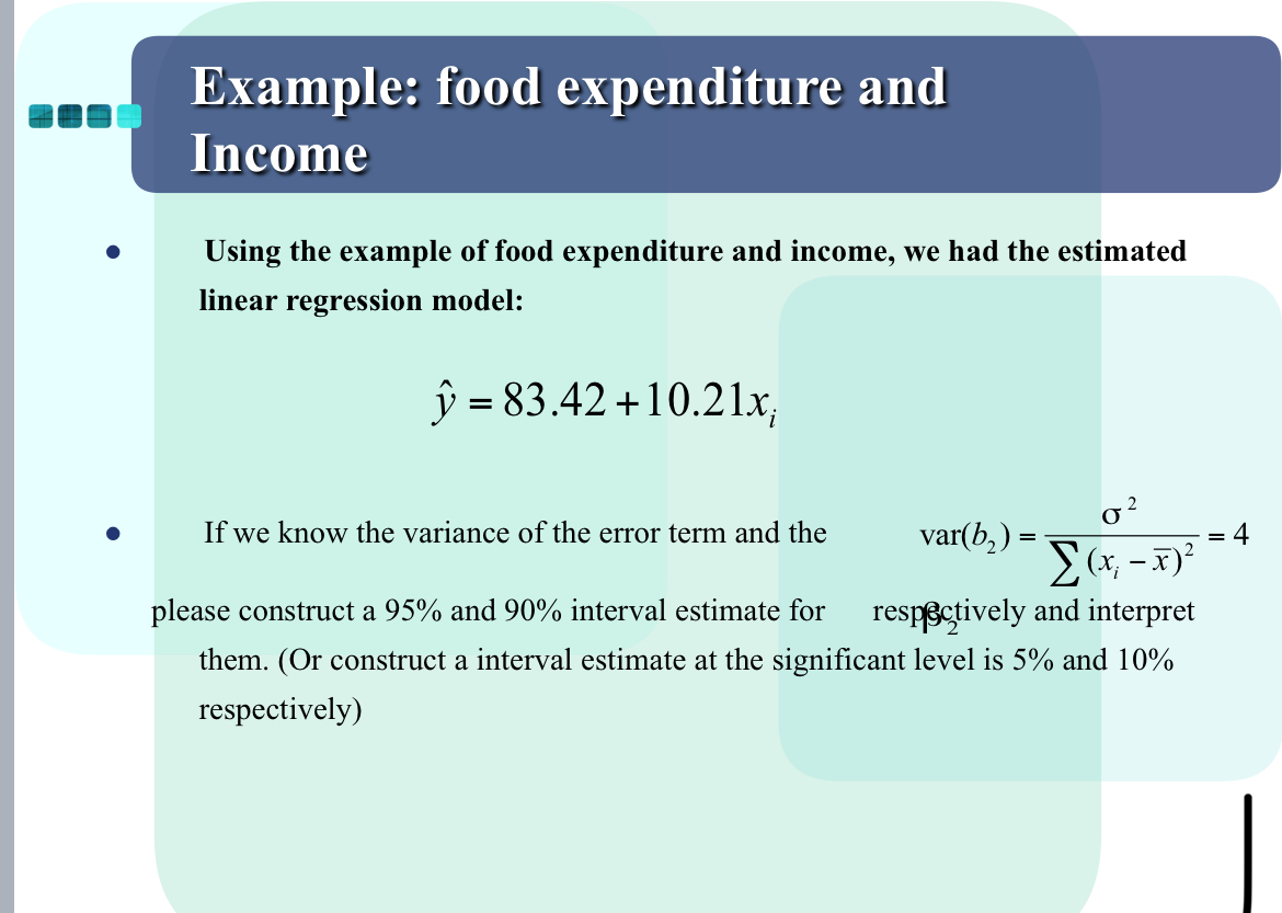 Solved Using the example of food expenditure and income, we | Chegg.com