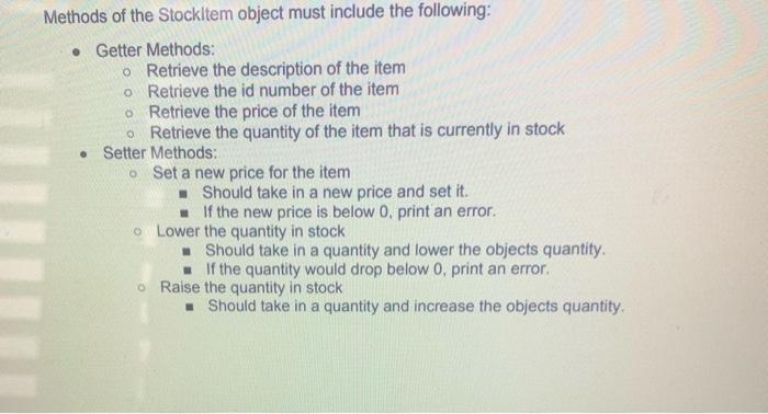 Solved Concept Summary: 1. Class design 2. Encapsulation, | Chegg.com