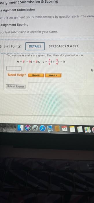 Solved Assignment Submission & Scoring assignment Submission | Chegg.com