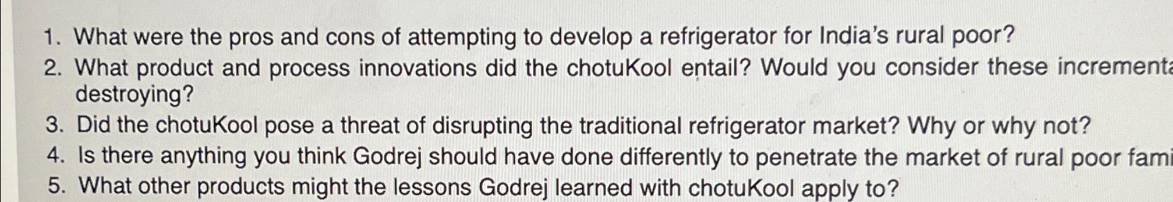 Solved What were the pros and cons of attempting to develop | Chegg.com