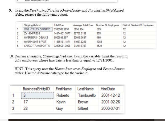 9. Using the Purchasing Purchase Order Header and | Chegg.com