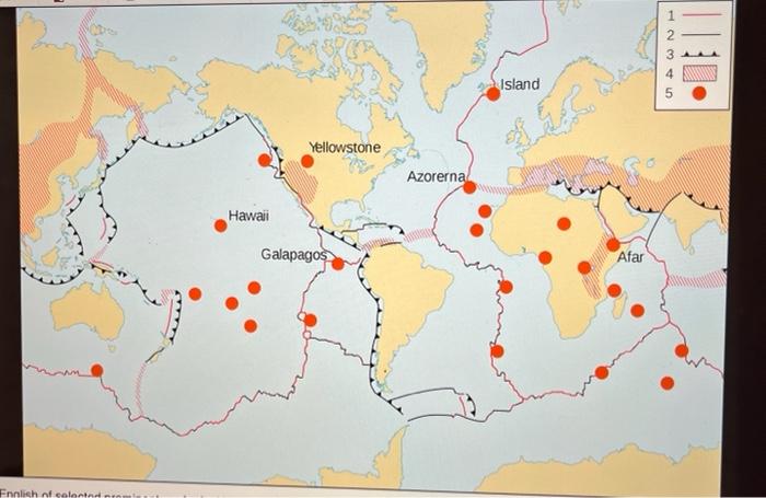 Solved Step 2. Find and label the following 14 tectonic | Chegg.com