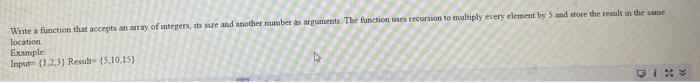 Solved Write A Function That Accepts An Array Of Integers 4337