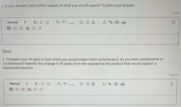 Amount of reactant used in grams (g) Product obtained | Chegg.com