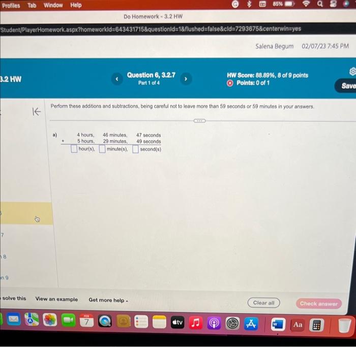 Solved Perform these additions and subtractions, being | Chegg.com