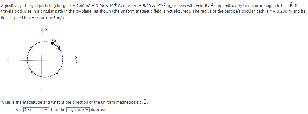 Solved A positively-charged particle (charge | Chegg.com