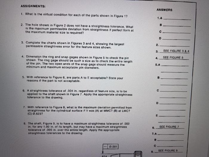 Solved ASSIGNMENTS: ANSWERS 1. What is the virtual condition | Chegg.com