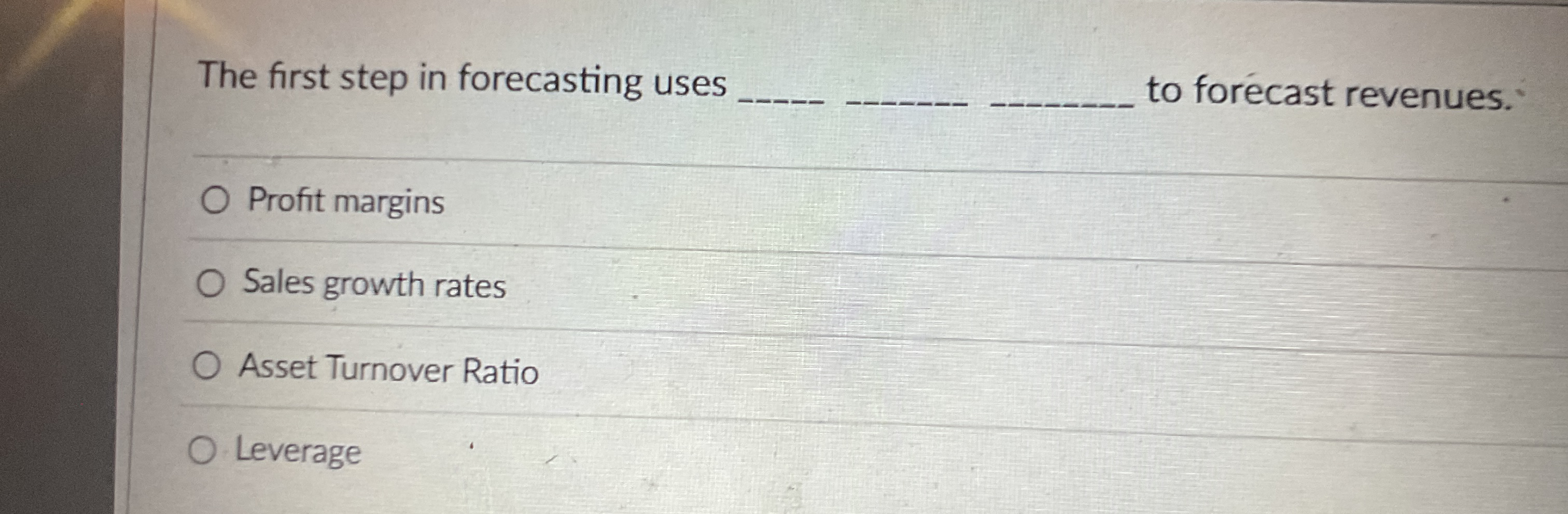 Solved The first step in forecasting uses q,q, ﻿to forecast | Chegg.com