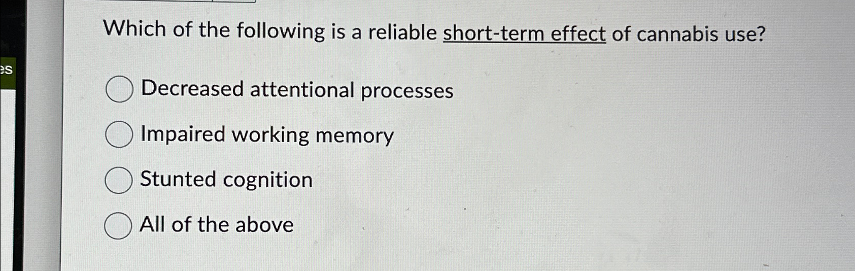 Solved Which of the following is a reliable short-term | Chegg.com