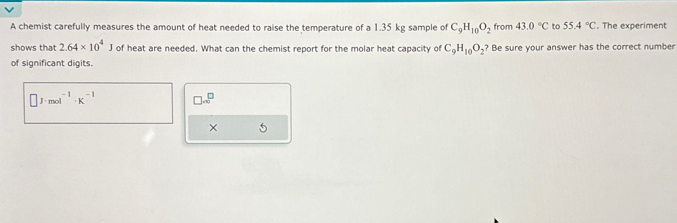 Solved A chemist carefully measures the amount of heat | Chegg.com